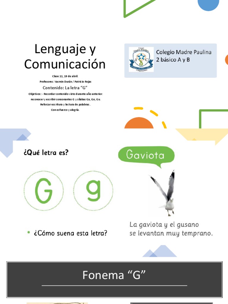 Letra G | PDF
