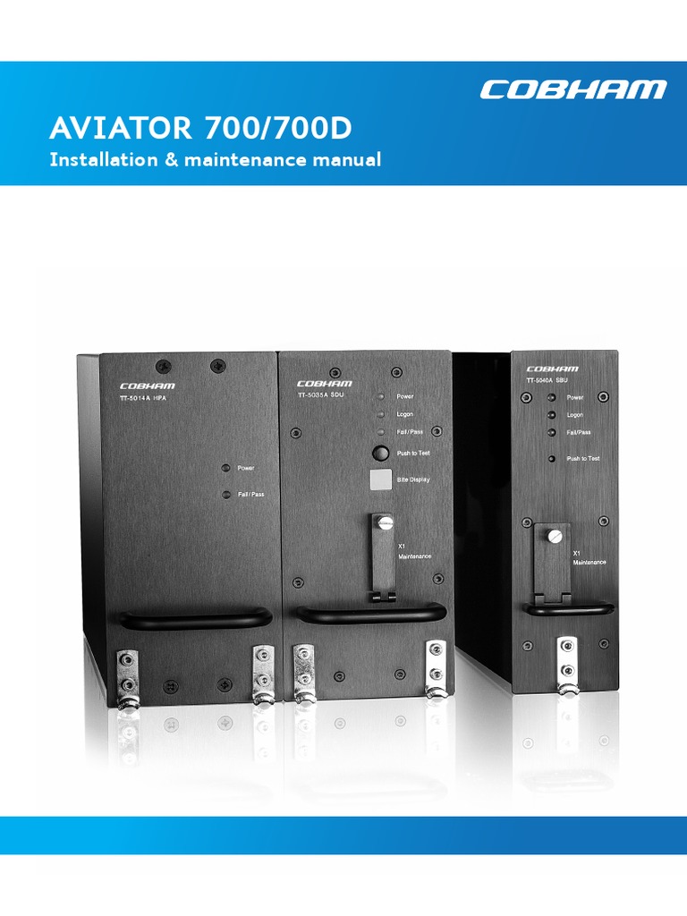 Cobham Aviator 700D | PDF | Computer Network | Electrical Connector