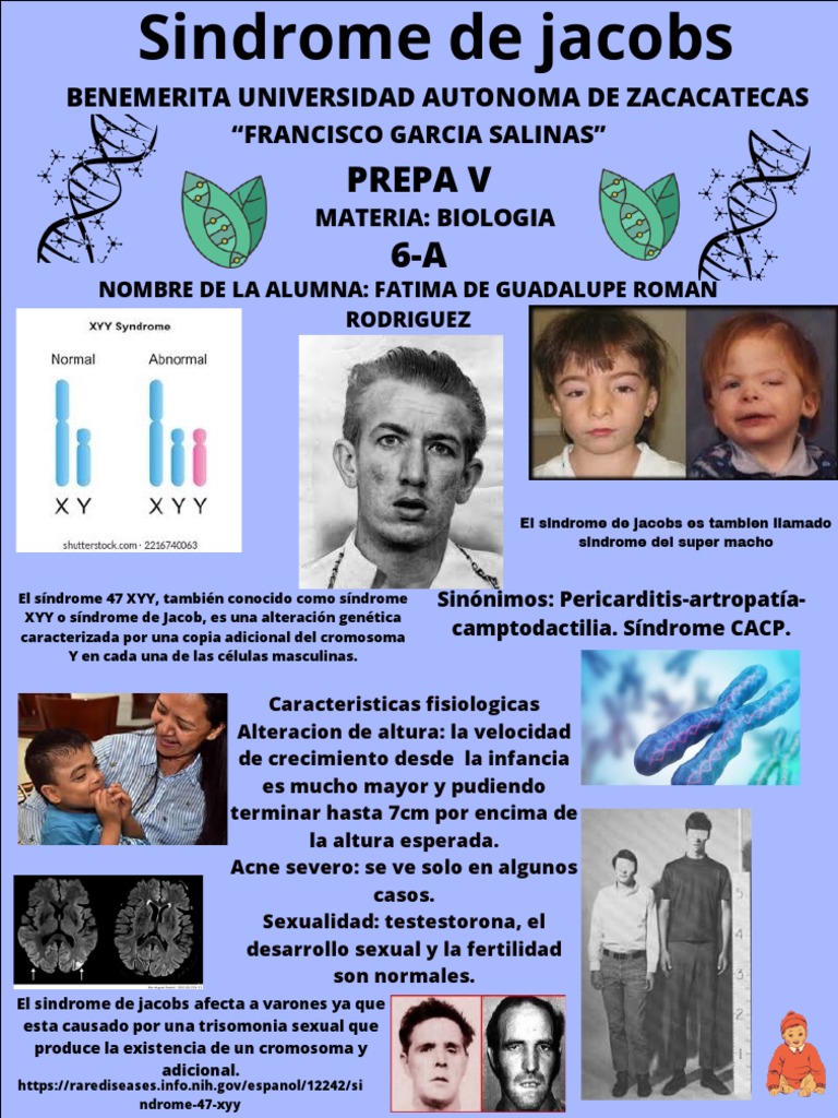 Síndrome de Jacobs: Características y Efectos | PDF | Ciencia y matemáticas