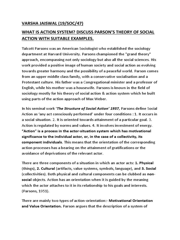 Assignment 1. (Parsons) | PDF | System | Institution