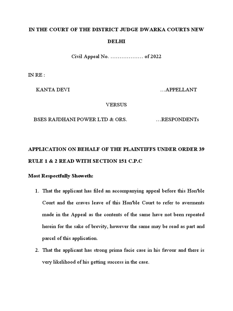 stay application on case proceedings | PDF | Affidavit | Lawsuit