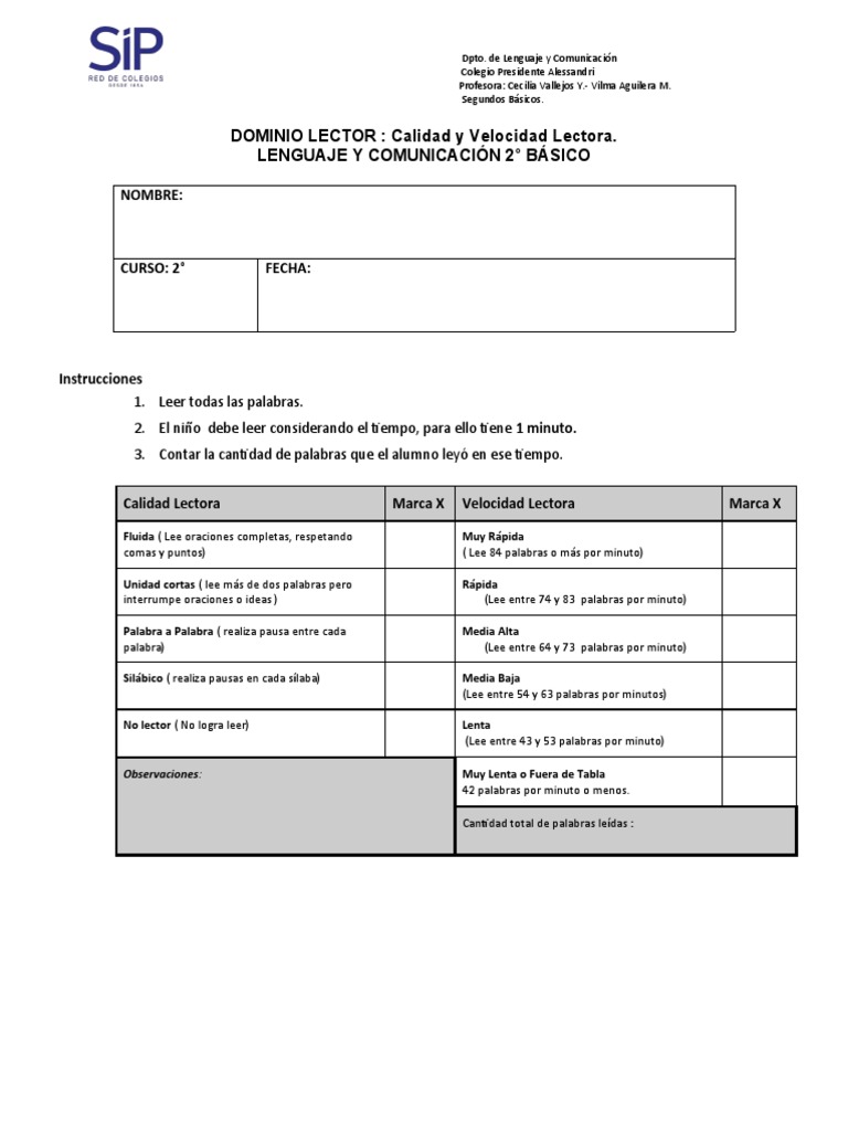 Dominio Lector 2 Básico | PDF