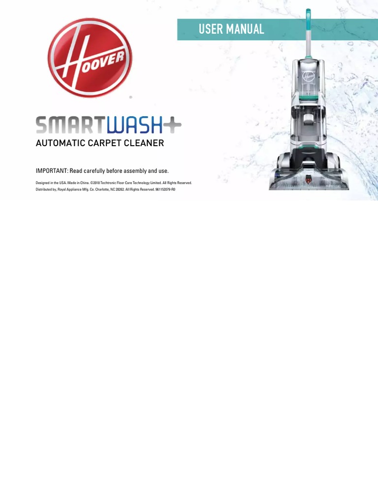 User Manual Hoover SmartWash Plus FH52000 (English - 72 Pages) | PDF | Business | Technology ...