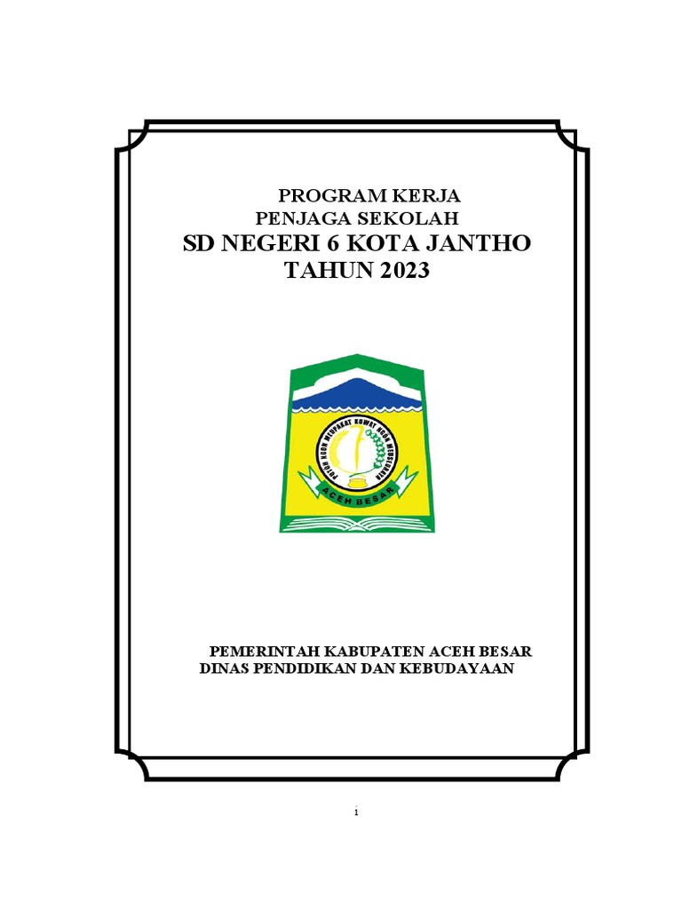 Program Kerja Penjaga Sekolah UPTD SDN 3 TGM | PDF Program Kerja Penjaga Sekolah UPTD SDN 3 TGM | PDF