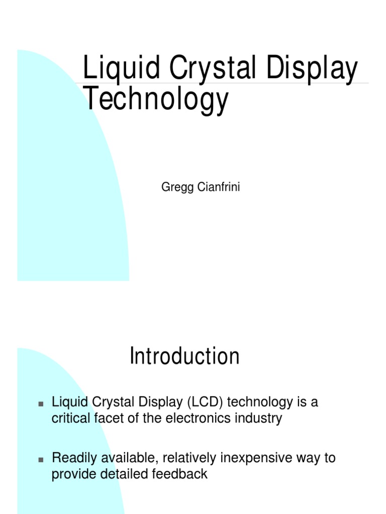 LCD Displays | PDF | Liquid Crystal Display | Stereoscopy