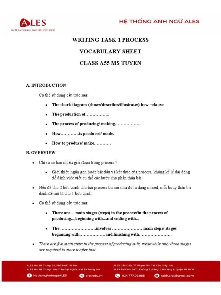 Writing Task 1 Process | PDF