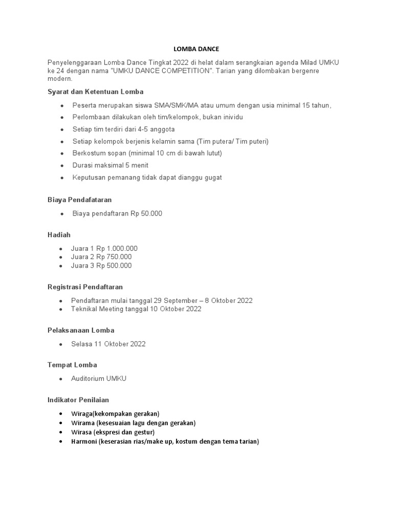 Lomba Dance | PDF