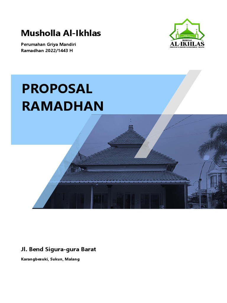 Proposal Ramadhan Cetak | PDF