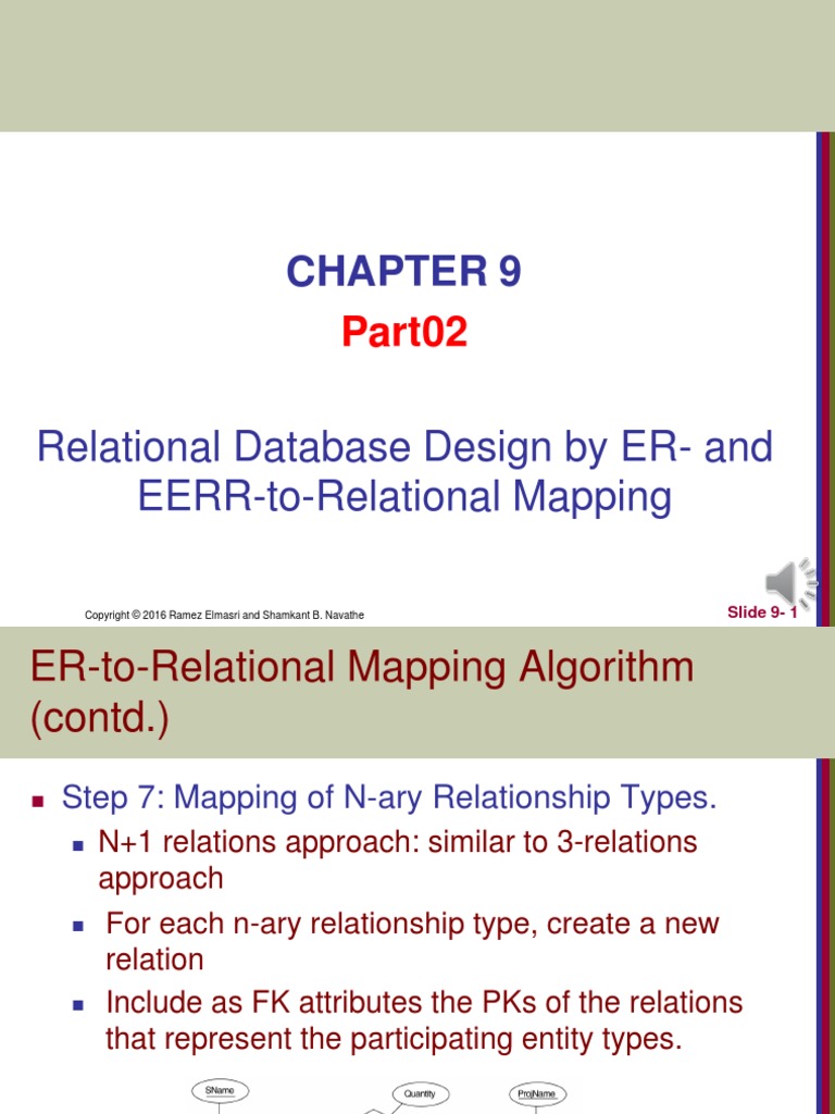 Relational Database Design by ER-and EERR-to-Relational Mapping | PDF | Inheritance (Object ...