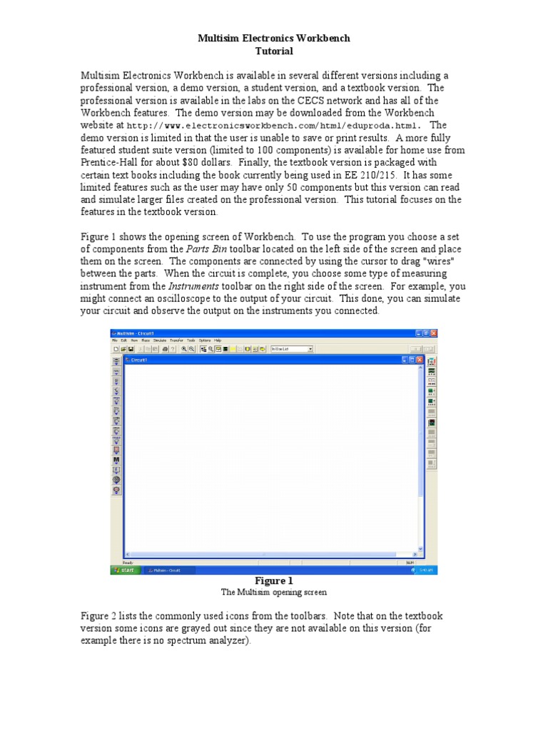 MultiSIM-9 Tutorial | PDF | Electronic Circuits | Amplifier