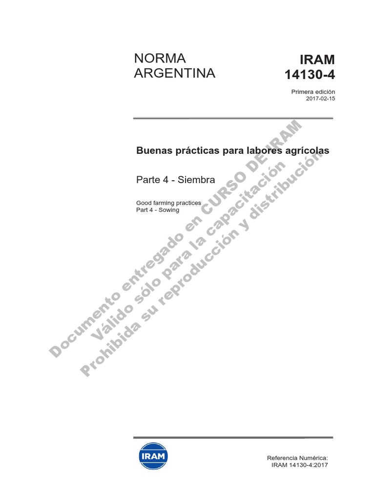 DE Iram: Norma Argentina | PDF | Fertilizante | Agua