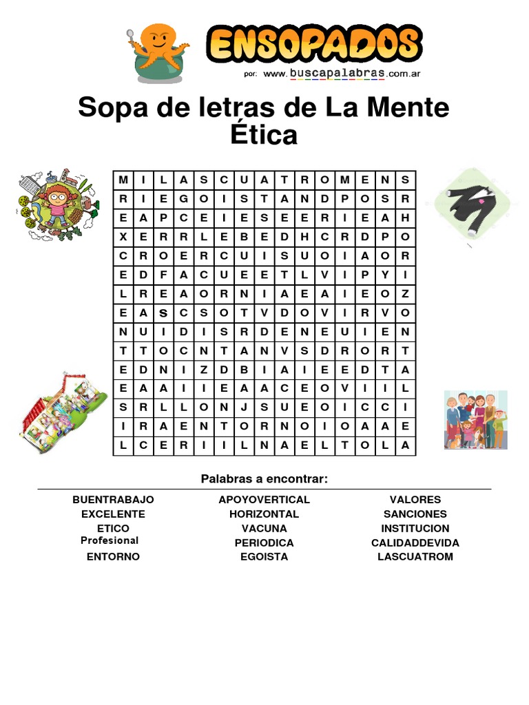 Sopa de Letras de La Mente Ética | PDF