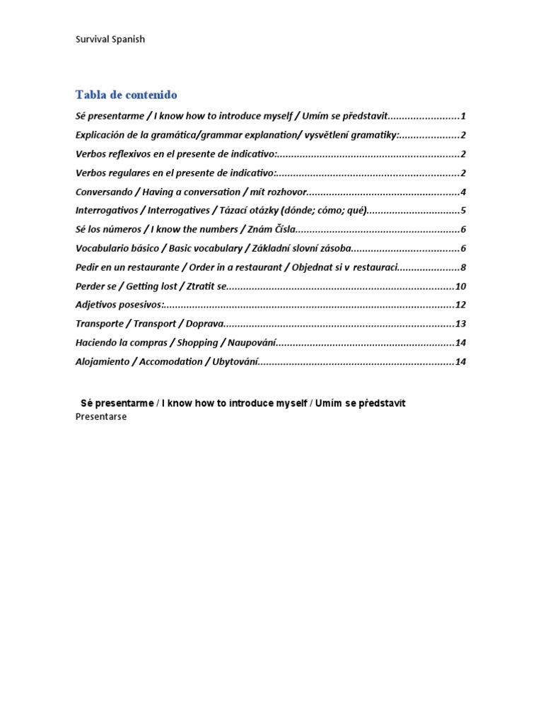 Copia de Survival Spanish 3 | PDF