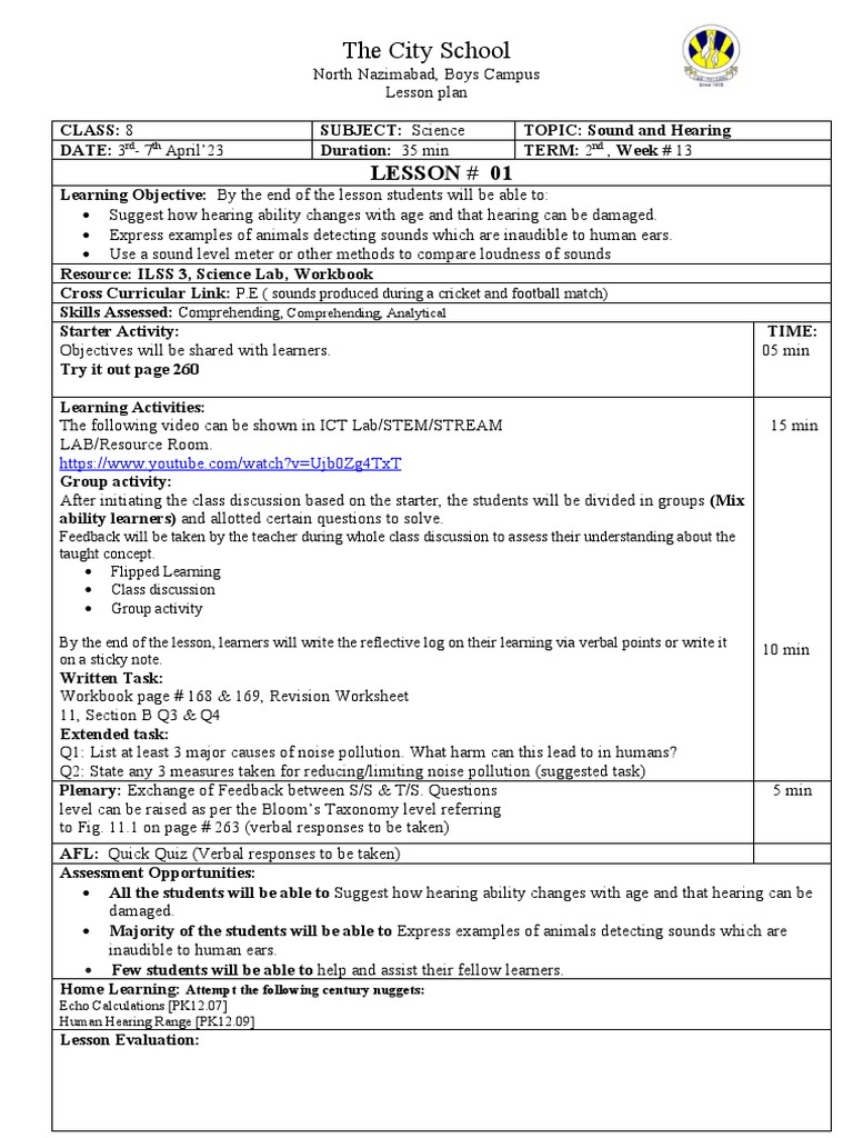 Science Term 2 Week 13 | PDF | Learning | Lesson Plan