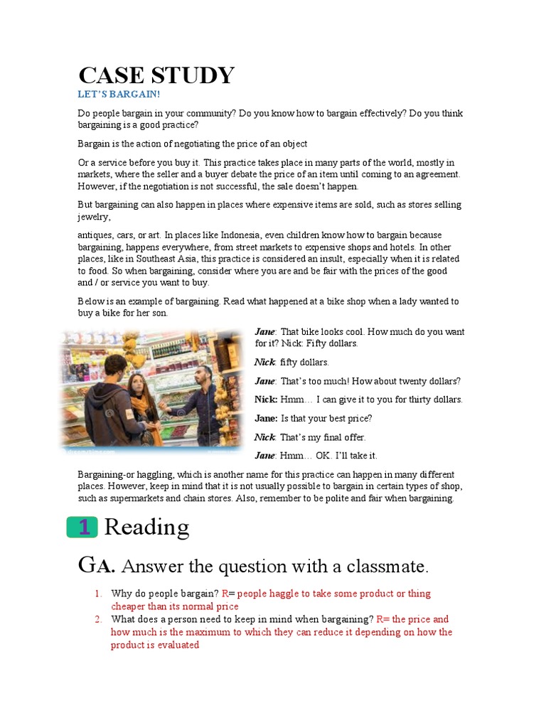 Case Study: Reading G | PDF | Bargaining