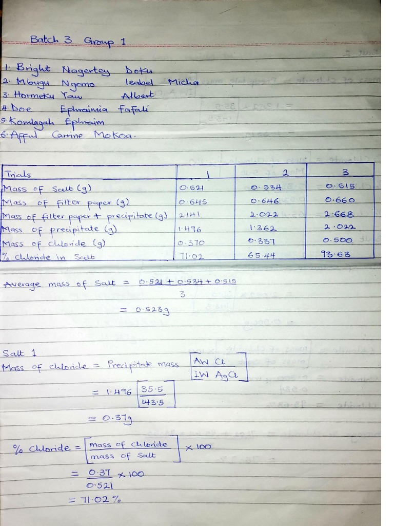 Gravimetric Analysis | PDF