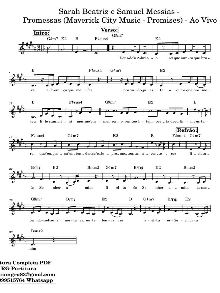 Promessas Maverick City Music Promises Sarah Beatriz e Samuel Messias | PDF
