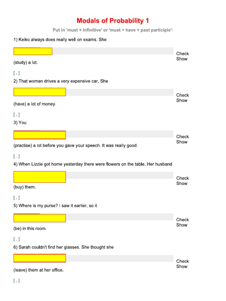 Modals of Probability 1 | PDF