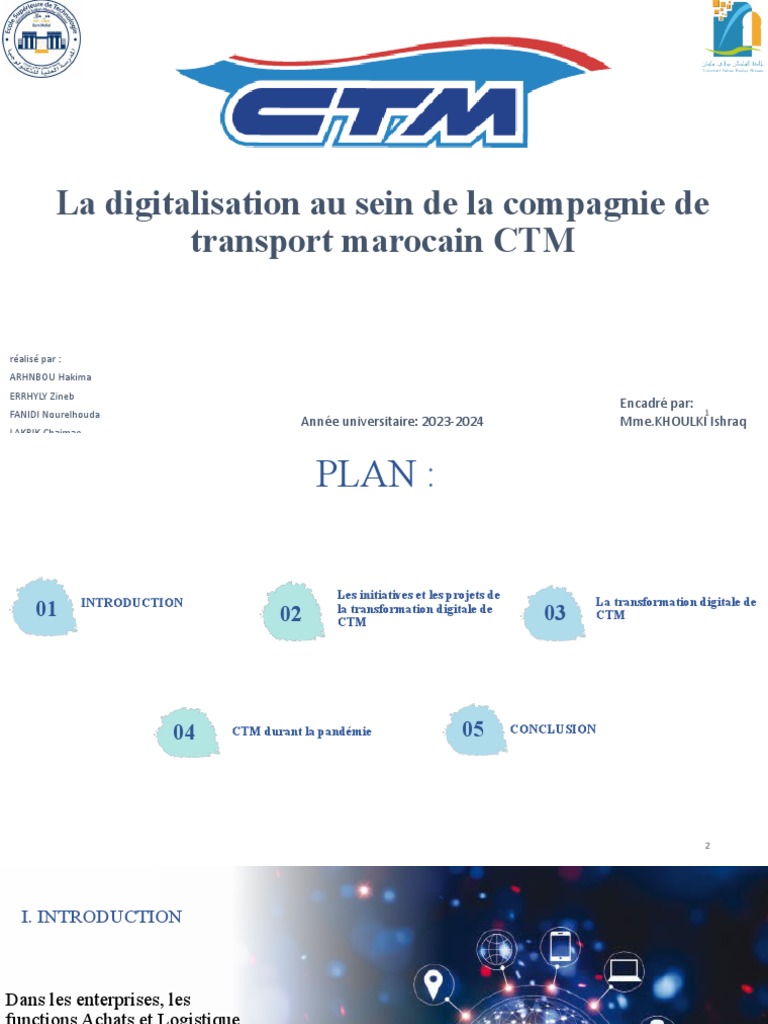 Digitalisation CTM | PDF | Maroc | Progiciel de gestion intégré