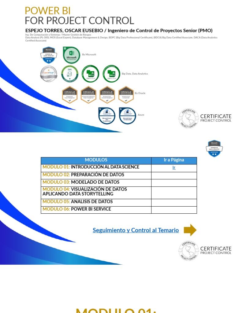 Power BI For Project Control | PDF | Procesamiento de datos | Metadatos