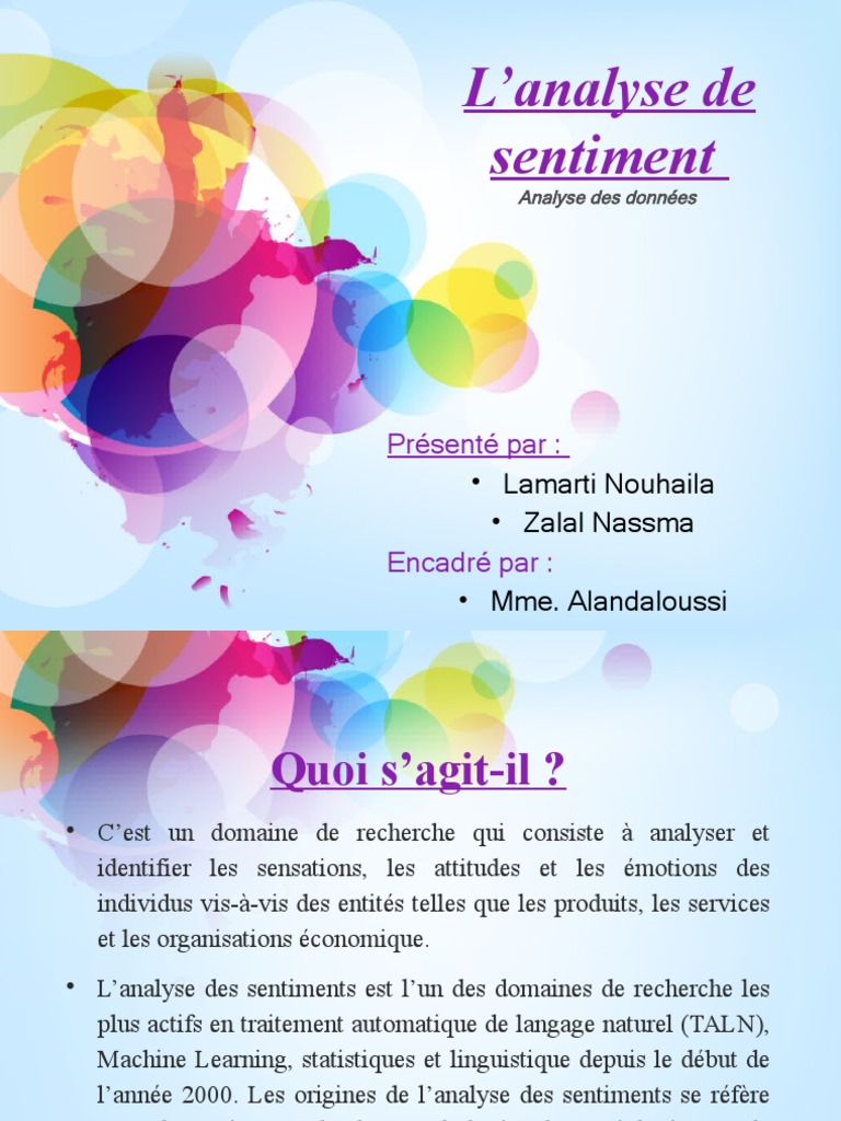 L'analyse de Sentiment | PDF | Émotions | Réseaux sociaux