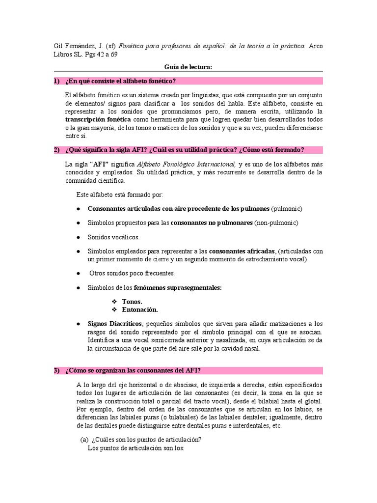 Guía análisis AFI (1) | PDF | Vocal | Sonido