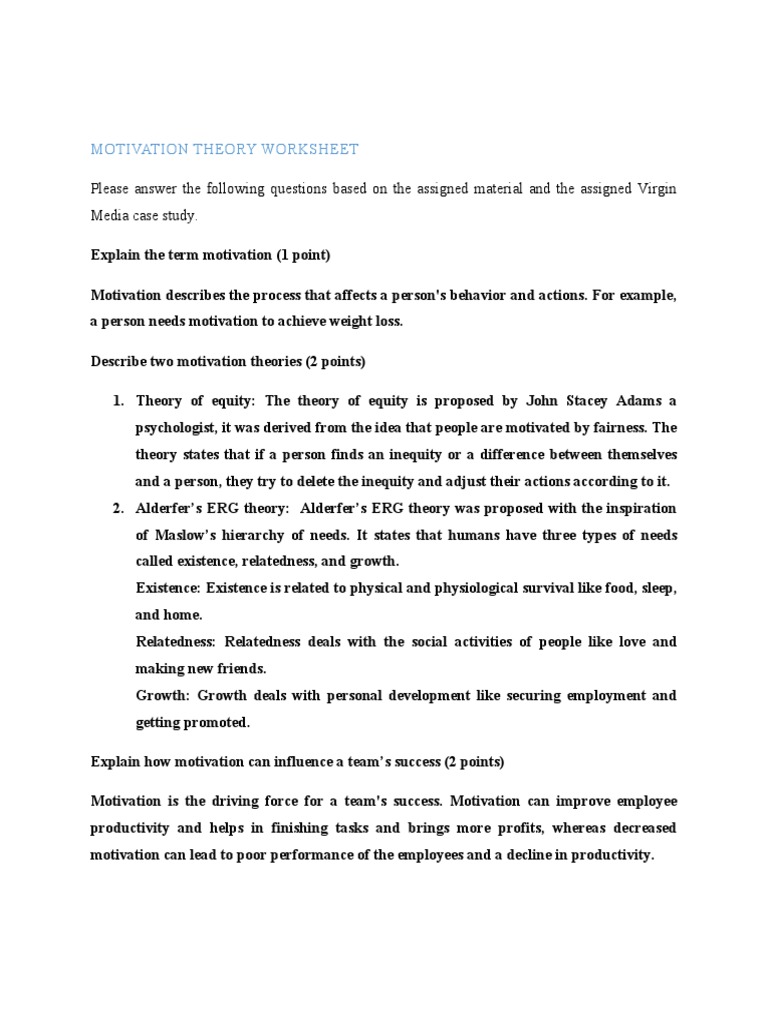 Motivation Theories for Students | PDF | Motivation | Motivational