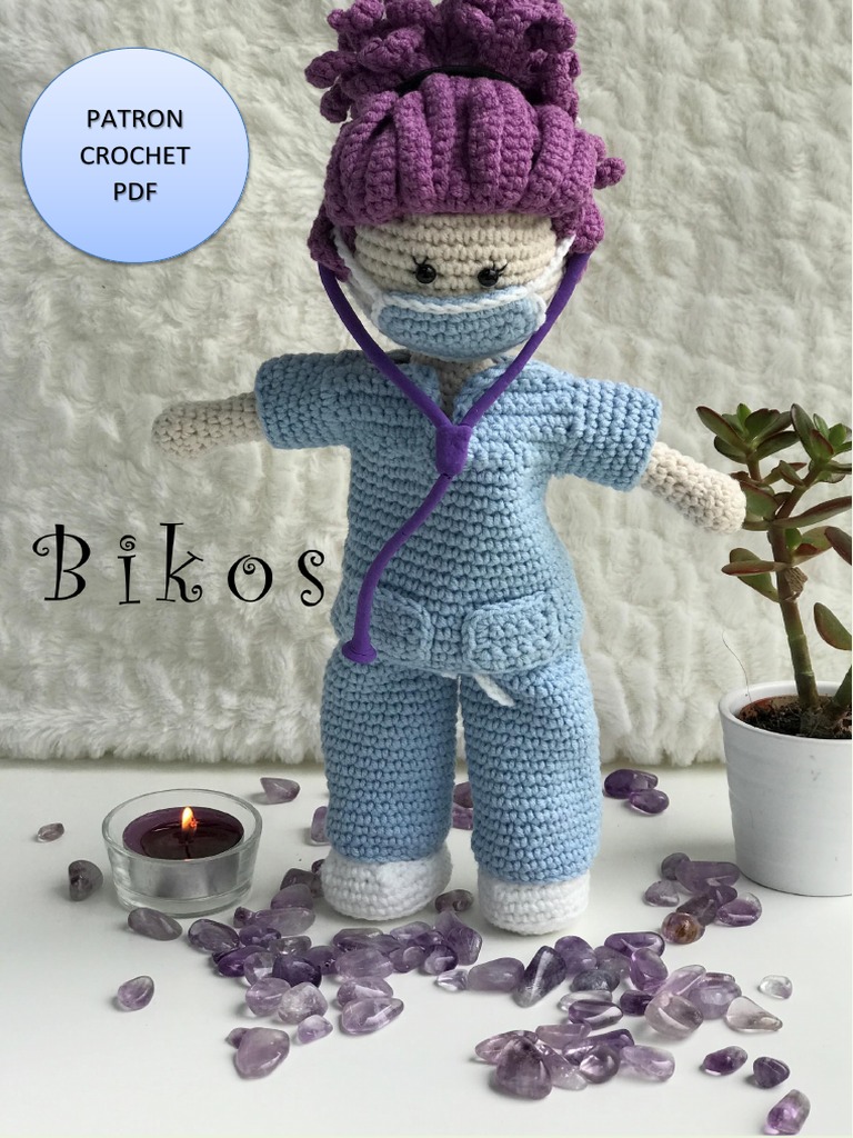 Crochet Doctor Doll Pattern - Instructions for making a doctor doll ...