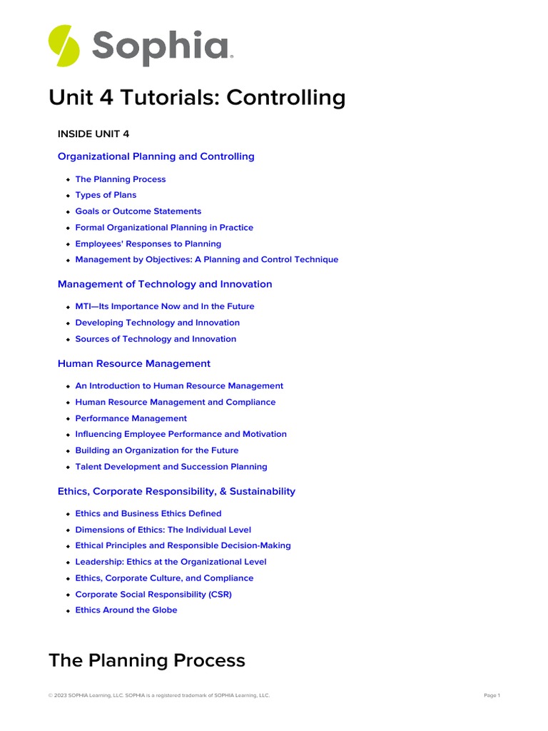 Sophia Unit 4 Pdf Goal Goal Setting 