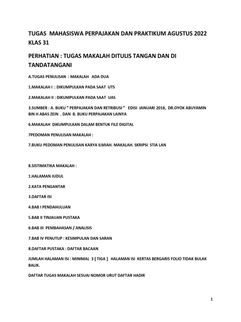 1.tugas PJK Prak Klas 31 2022 | PDF