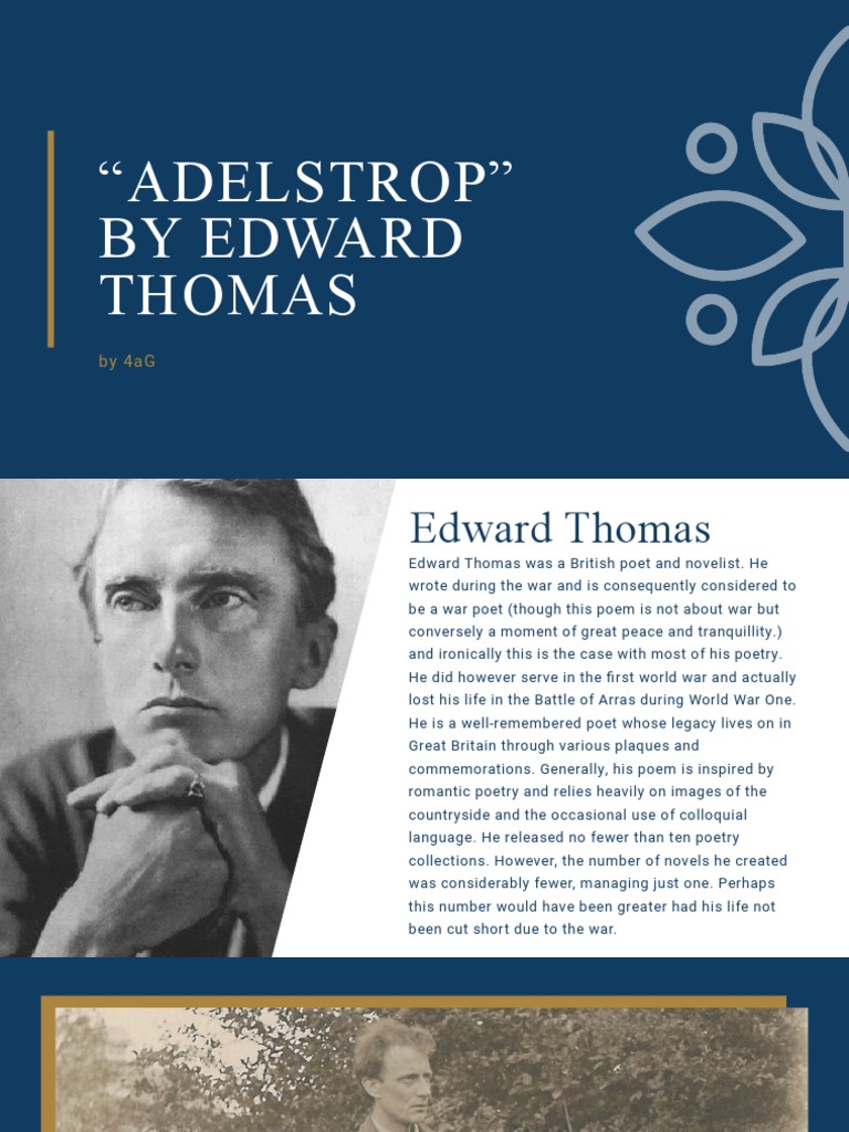 "Adlestrop" by Edward Thomas Analysis | PDF | Semiotics | Linguistics