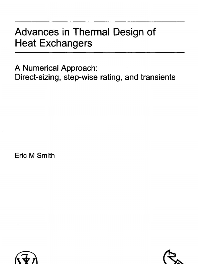 Advances in Thermal Design of Heat Ex Changers | PDF | Thermal ...