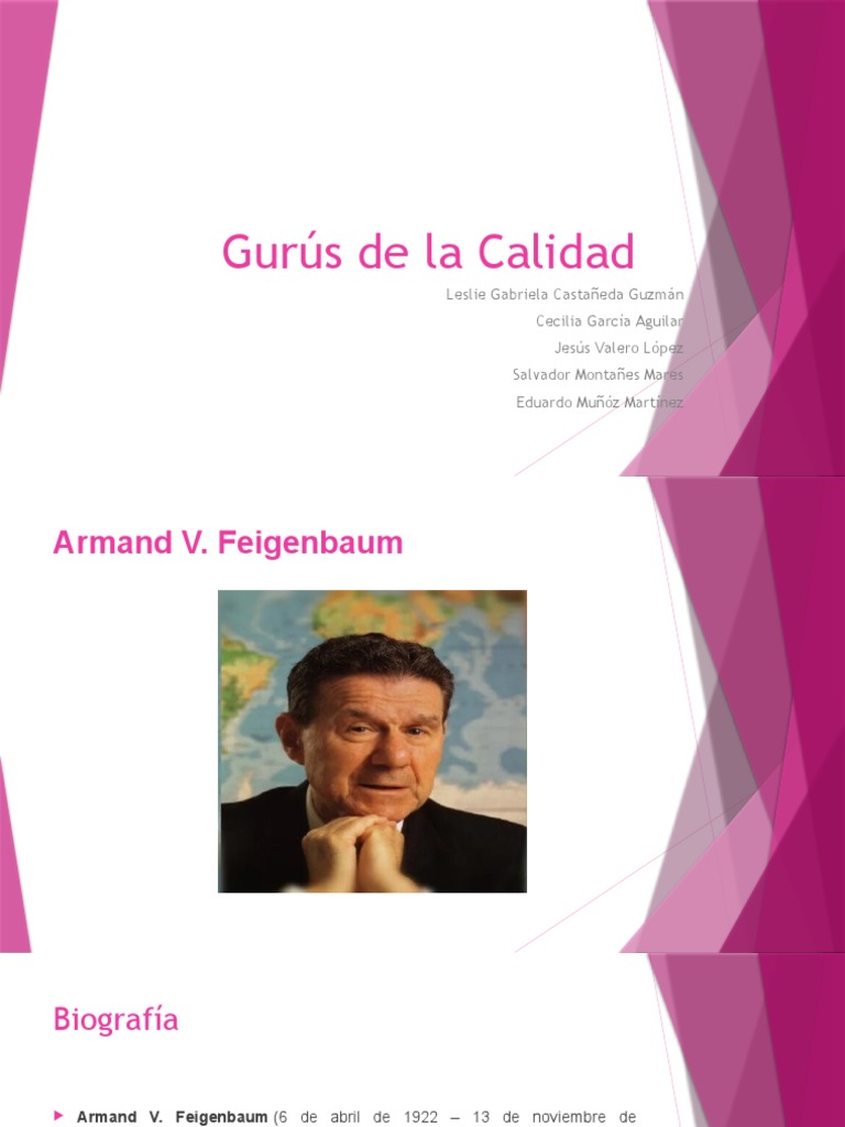 Gurús de La Calidad | PDF | Calidad (comercial) | Producción y fabricación