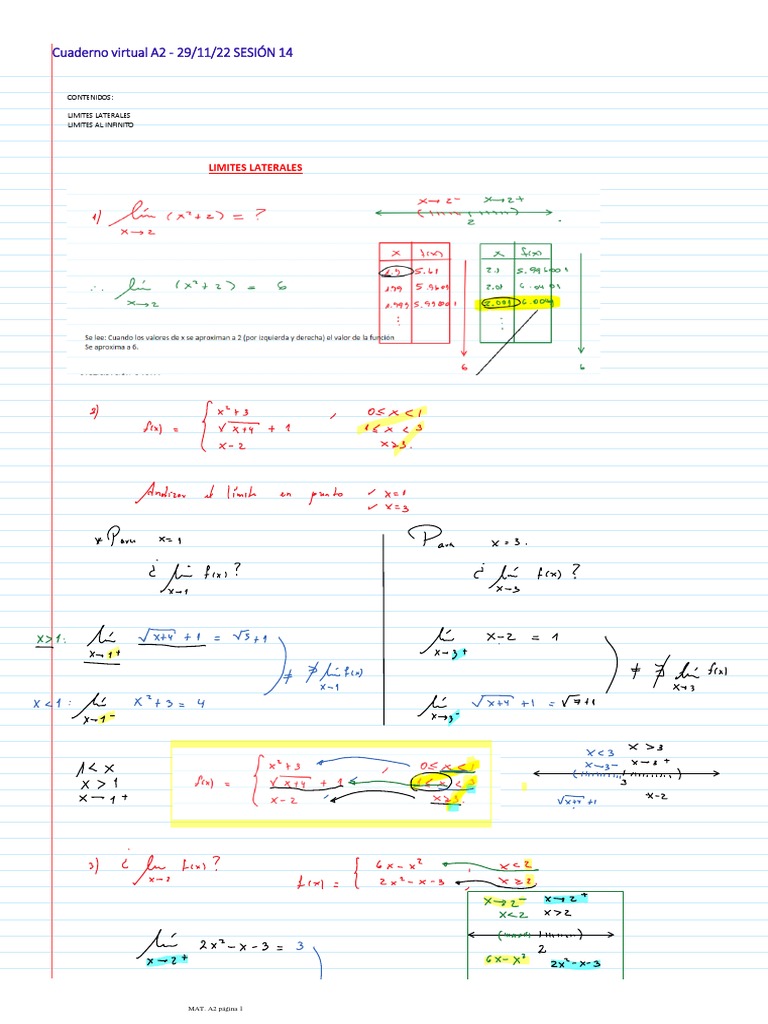 Cuaderno Virtual A2 - 291122 SESIÓN 14 | PDF