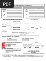 Demande de virement bancaire simple | PDF | Virement bancaire | Bancaire