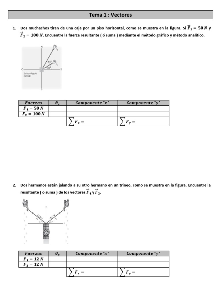 Tema 1 vectores | PDF