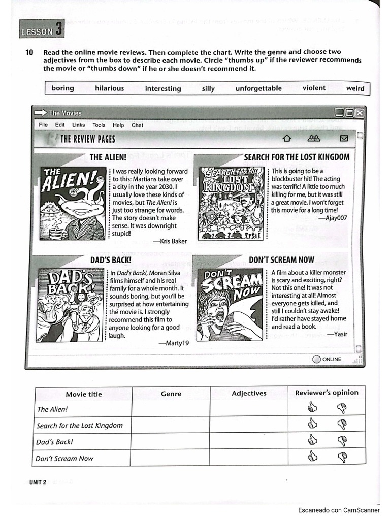 UNIT 2 - Lesson 3 | PDF