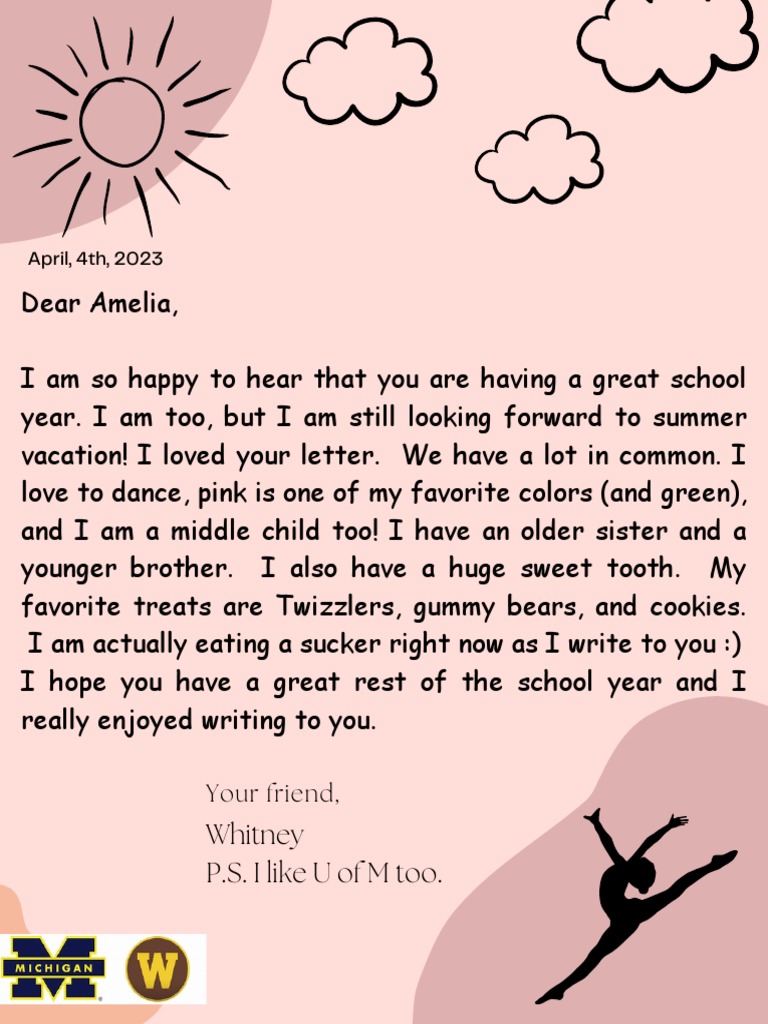 Penpal Letter 2 | PDF