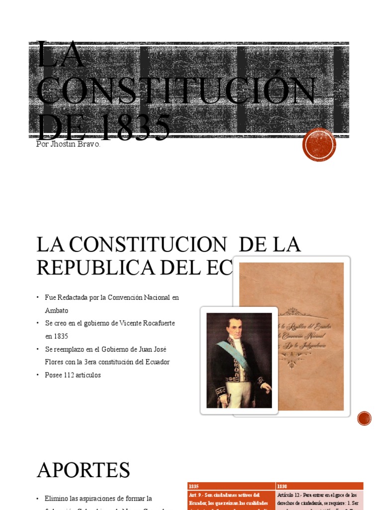 La Constitución de 1835 | PDF