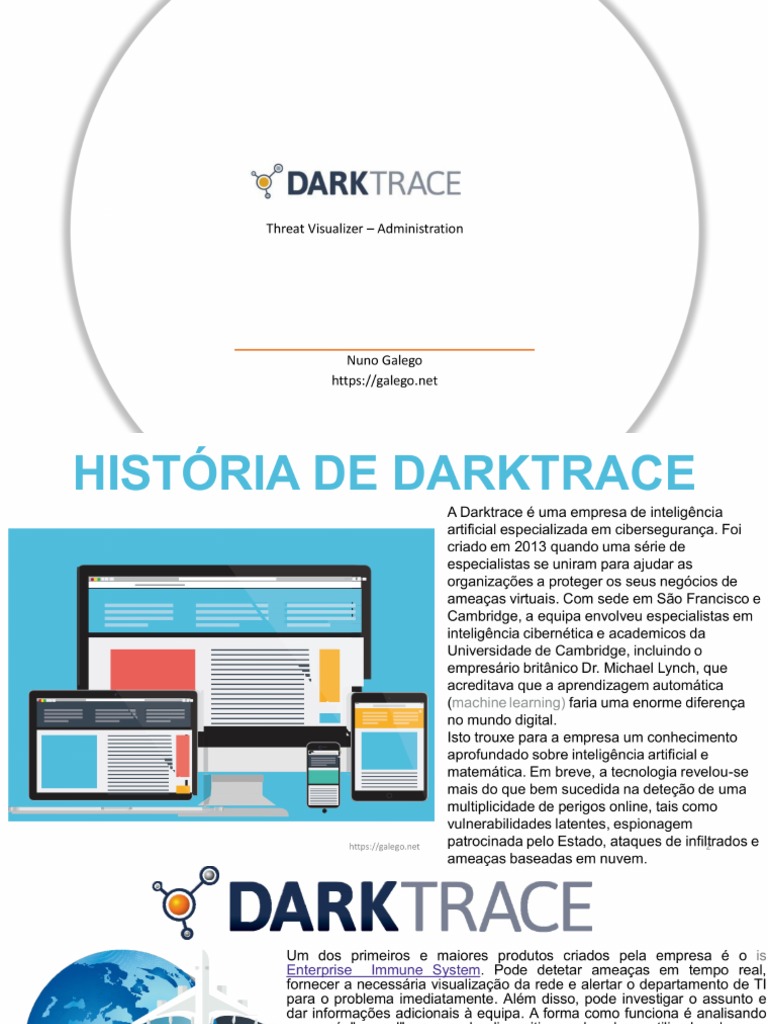 Dark Trace Introduction | PDF