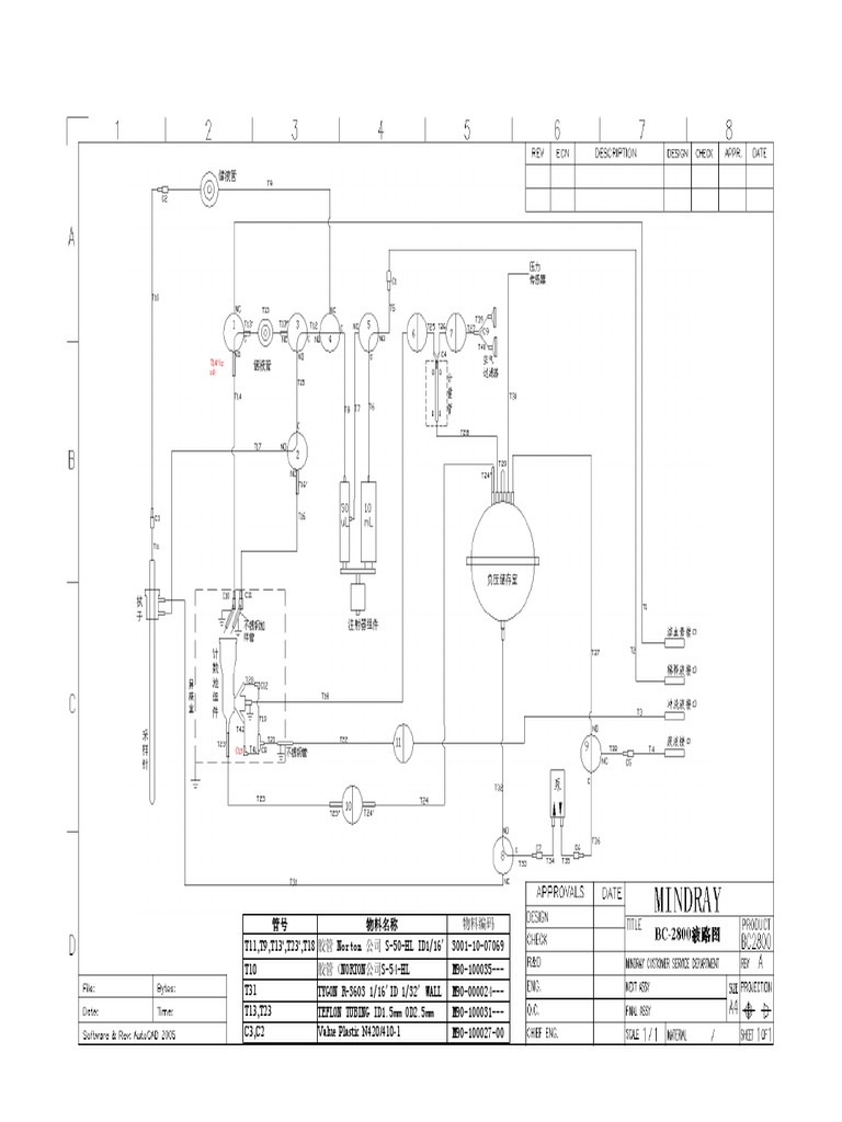 BC-2800 FLUIDIC DIAGRAM | PDF