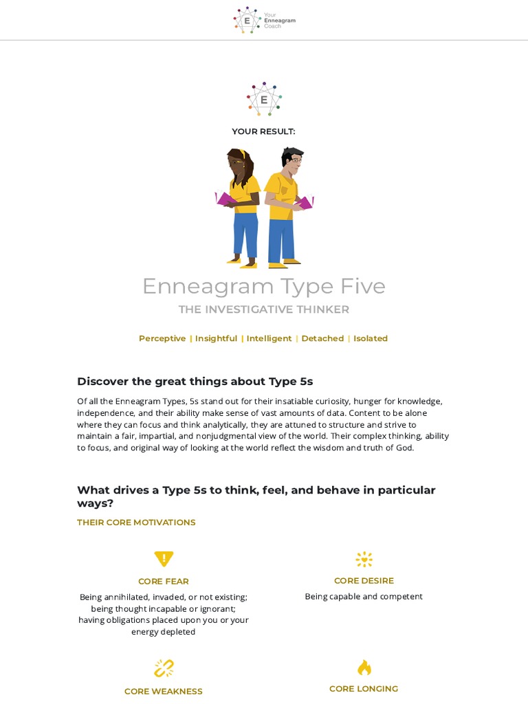 Enneagram Report - Your Enneagram Coach | PDF | Curiosity | Knowledge