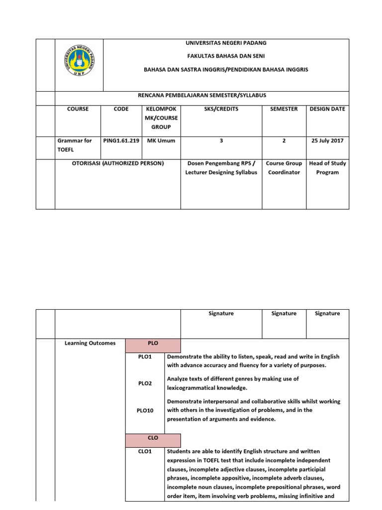 Mastering English Grammar Structures for the TOEFL Exam: A Syllabus for ... Mastering English Grammar Structures for the TOEFL Exam: A Syllabus for ...