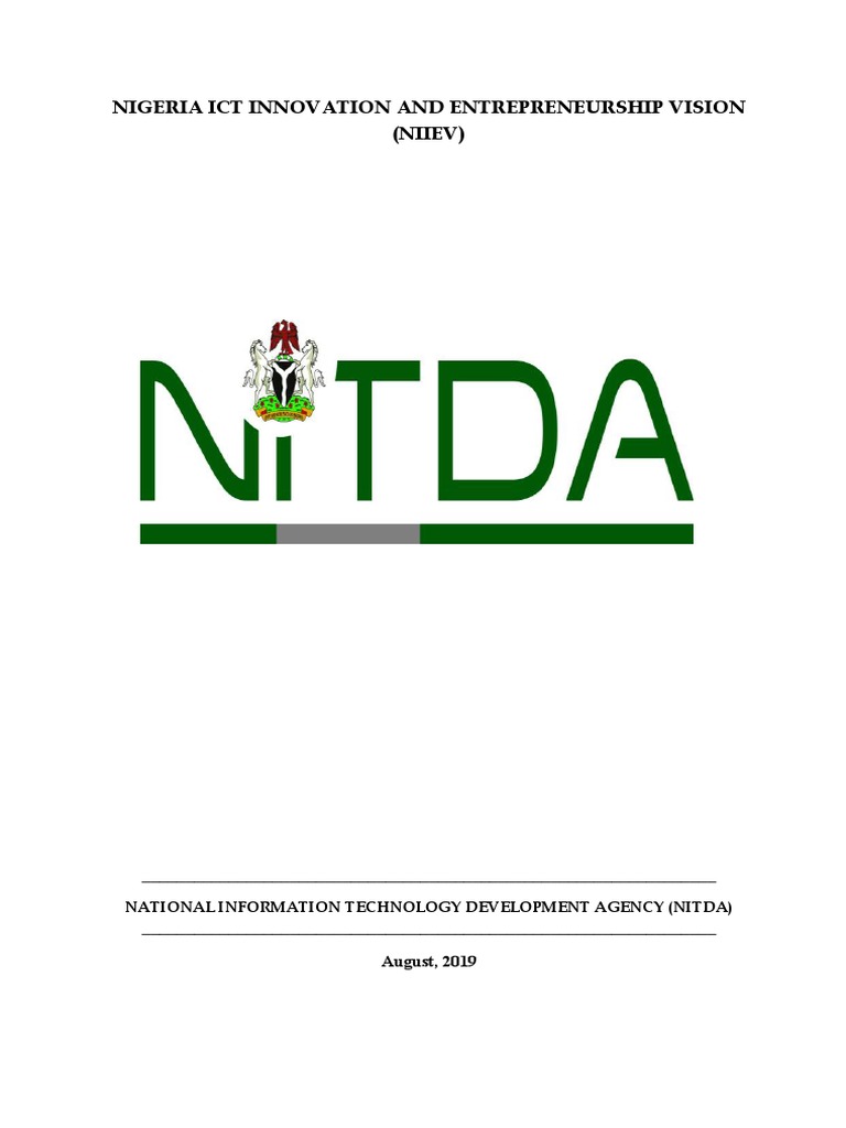 Nigeria Ict Innovation and Entrepreneurship Vision (Niiev) : National Information Technology ...