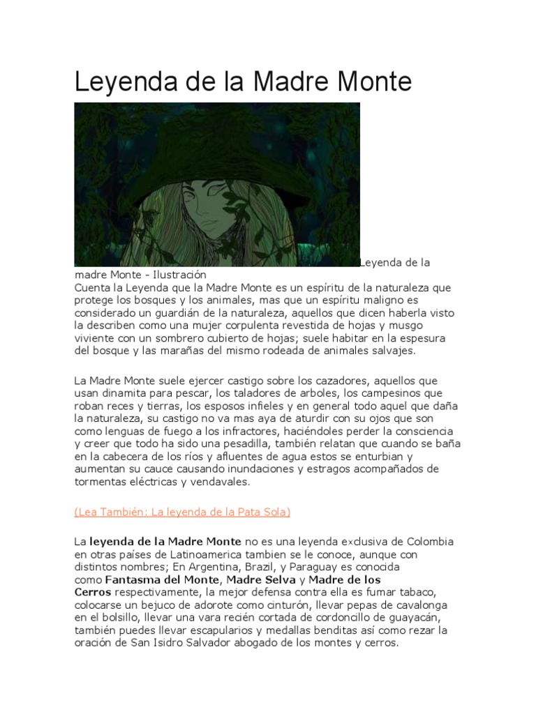 Leyenda de La Madre Monte | PDF
