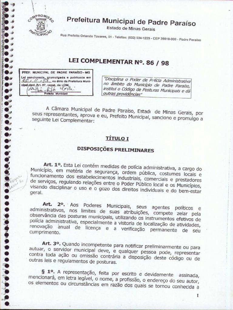 Código de Posturas | PDF