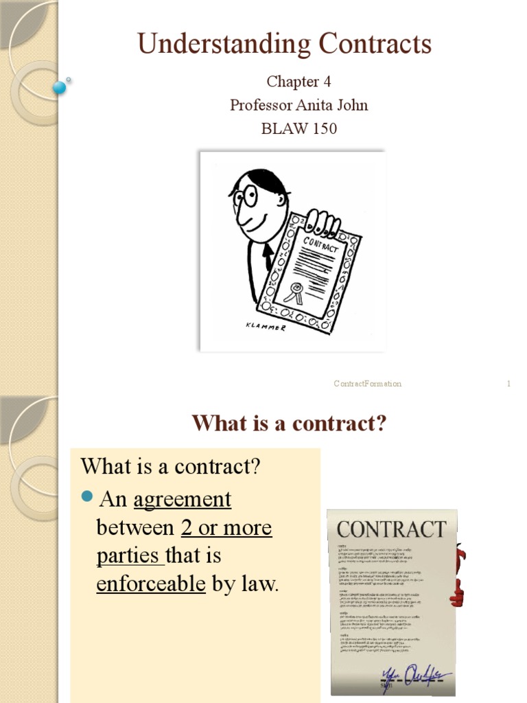 Understanding Contracts: Professor Anita John BLAW 150 | PDF | Indemnity | Damages