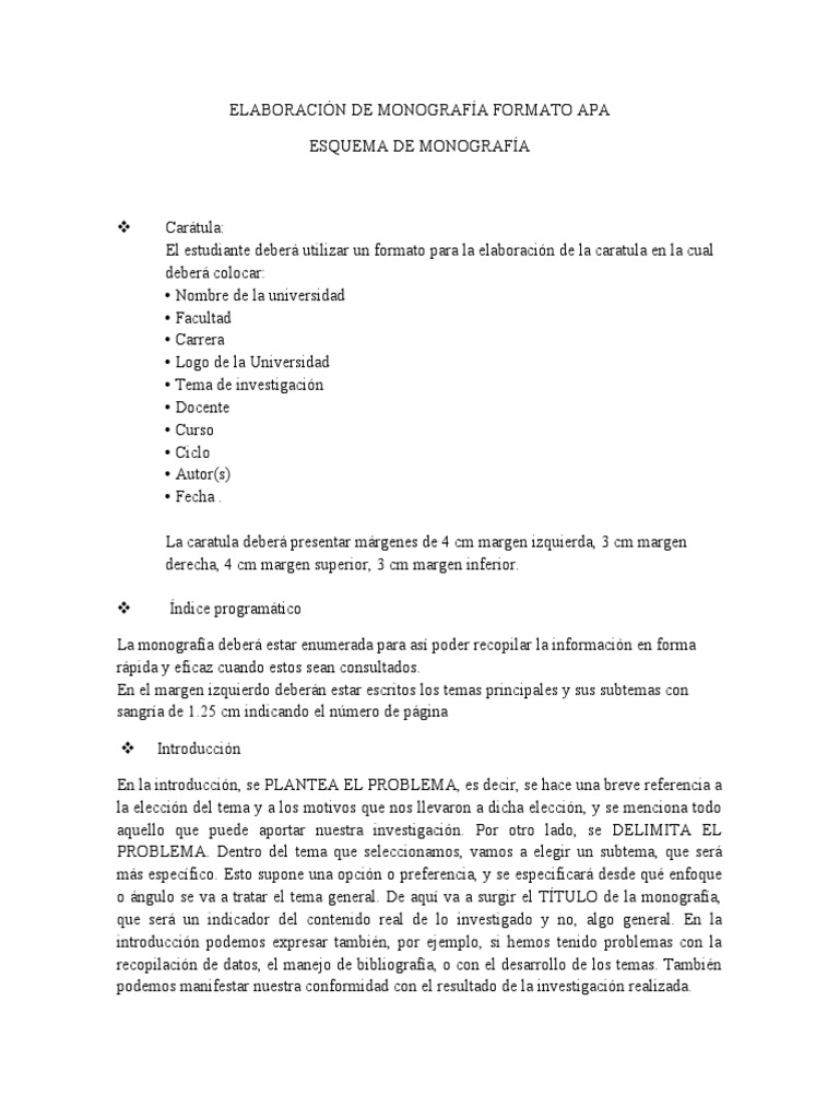 Formato APA para monografías | PDF