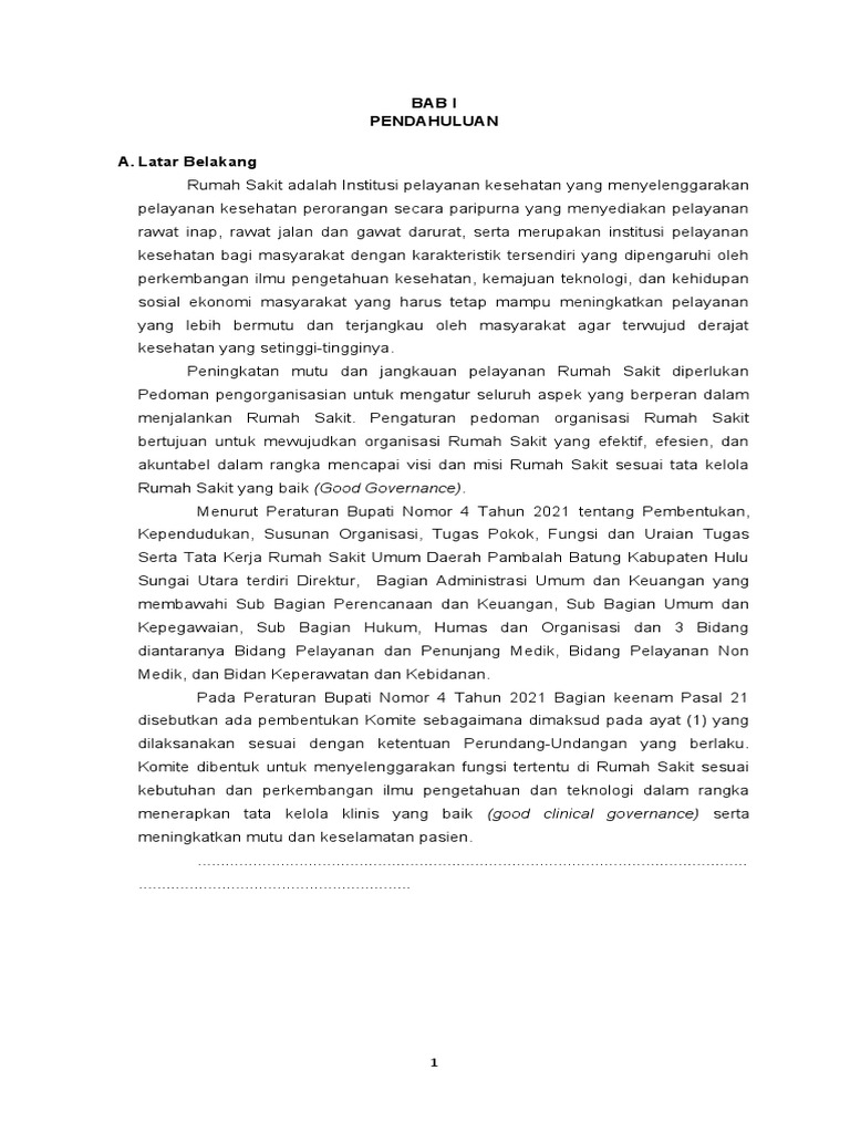 Contoh Pedoman Pengorganisasian ... | PDF