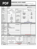 Personal Data Sheet Template | PDF | Teachers | Government